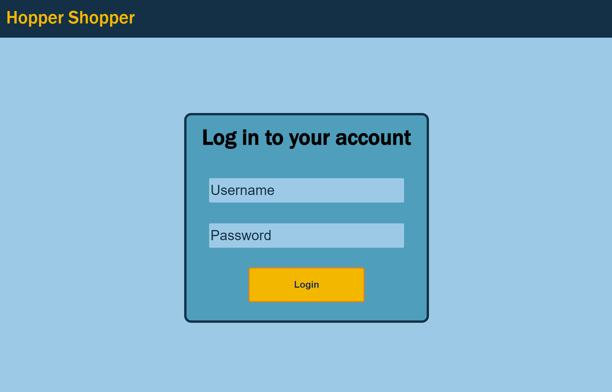 GitHub - alexdulemba/HopperShopper: Repo for simple online shopping ...