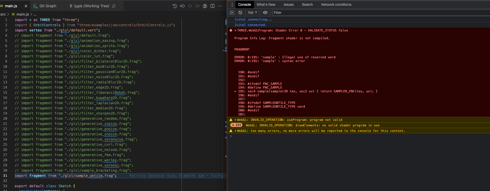 Shader Error sample Illegal Use Of Reserved Word On WebGL 2 0 Shader Error sample Illegal Use Of Reserved Word On WebGL 2 0