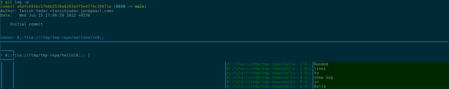 🐛 Hyperlinks not working · Issue #1103 · dandavison/delta · GitHub