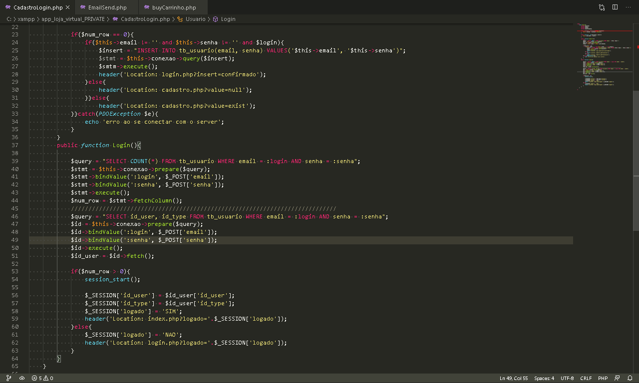 GitHub - LeonardoLuig/Virtual_Store_App: PhP, MySQL, JavaScript, Html, Css and Boostrap