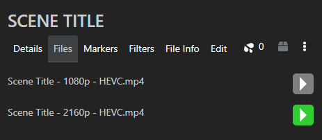 [Feature] Multiple Versions of the same Scene · Issue #1072 · stashapp/stash · GitHub