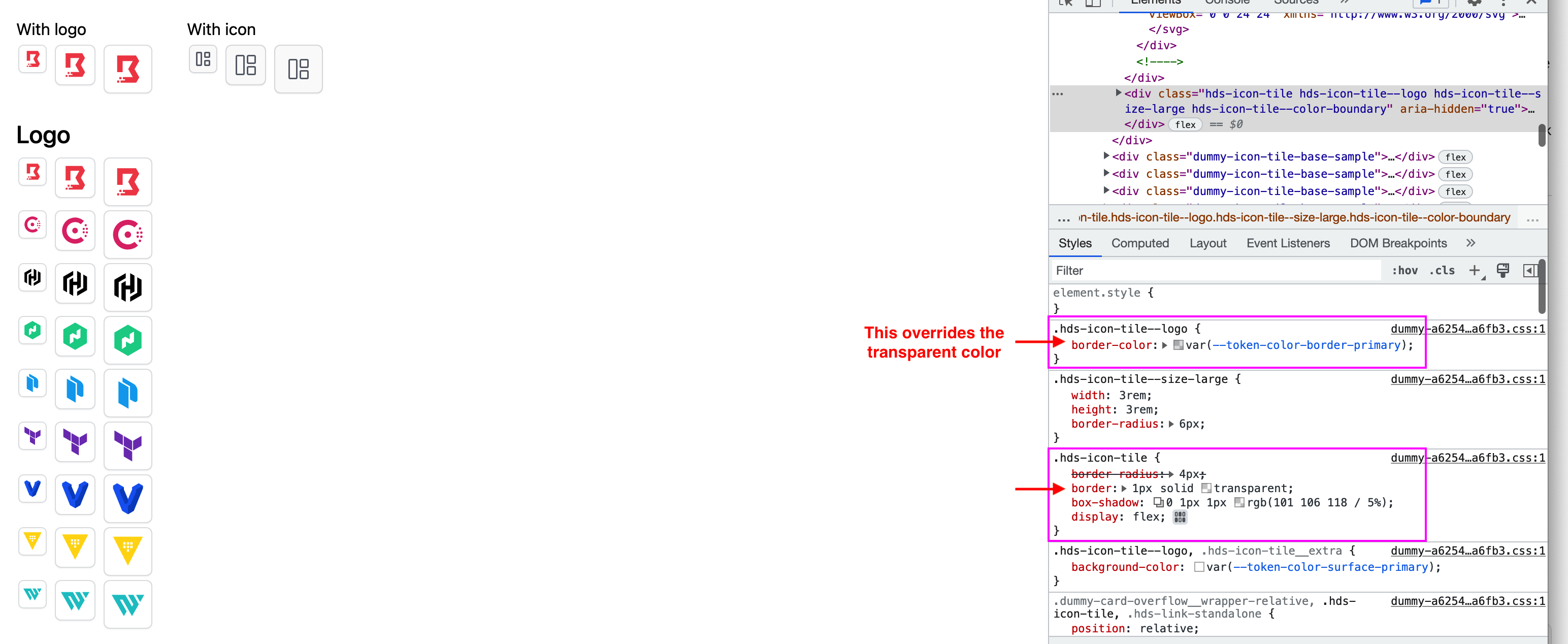 Bug report: IconTile border missing · Issue #463 · hashicorp/design-system · GitHub