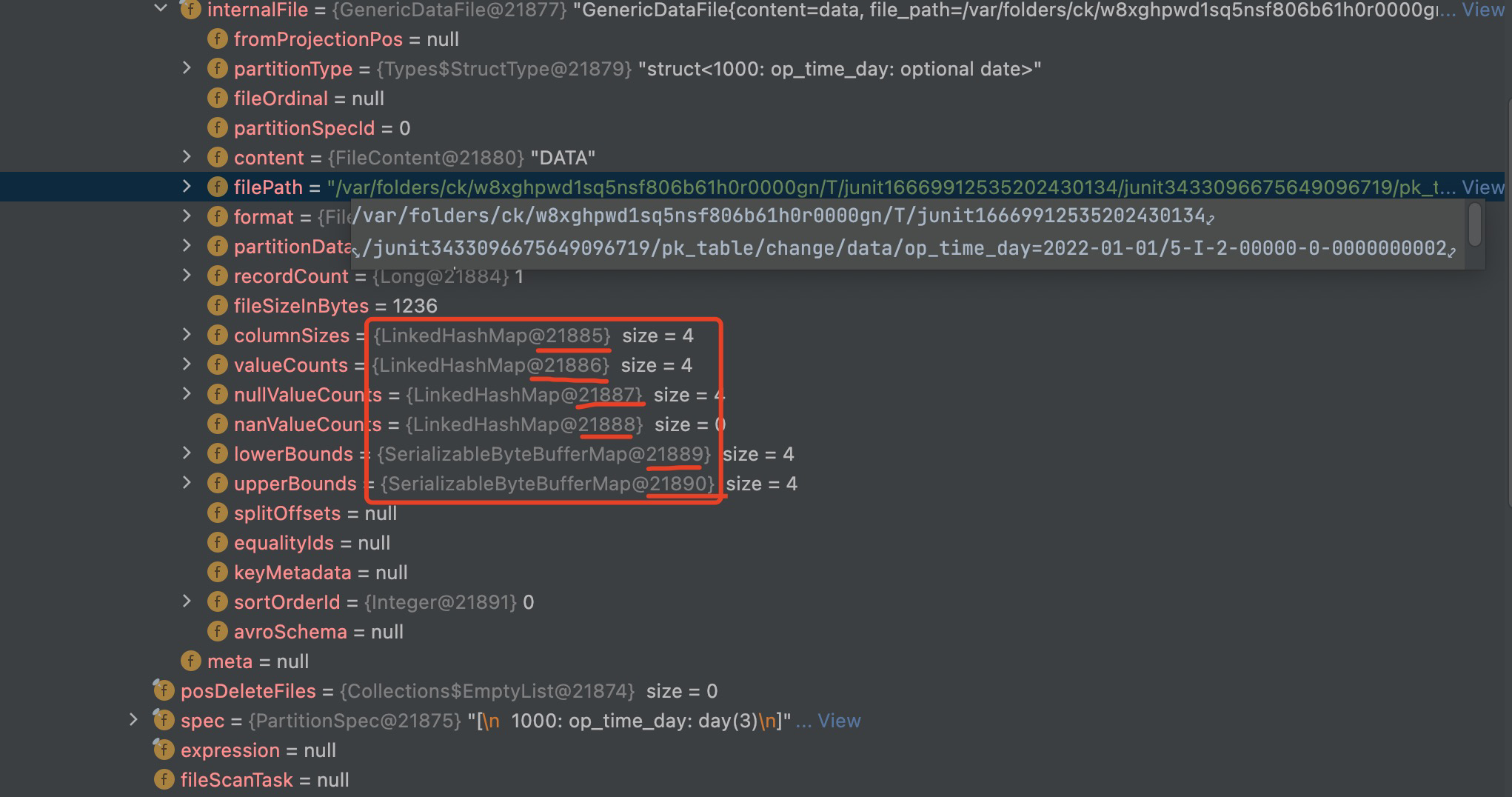 [Bug]: Reuse containers in ManifestReader will cause one IcebergFileEntry in the Java map ...