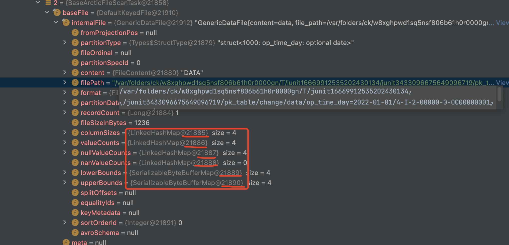 [Bug]: Reuse containers in ManifestReader will cause one IcebergFileEntry in the Java map ...
