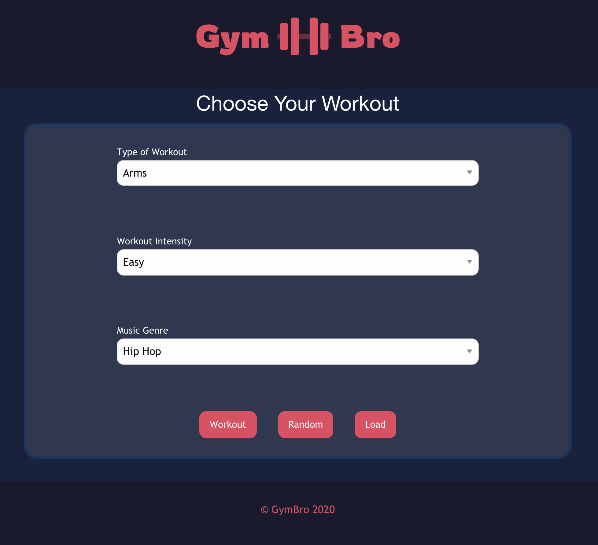 GitHub - dan-gentile/gym-bro: GymBro is a browser based app that ...