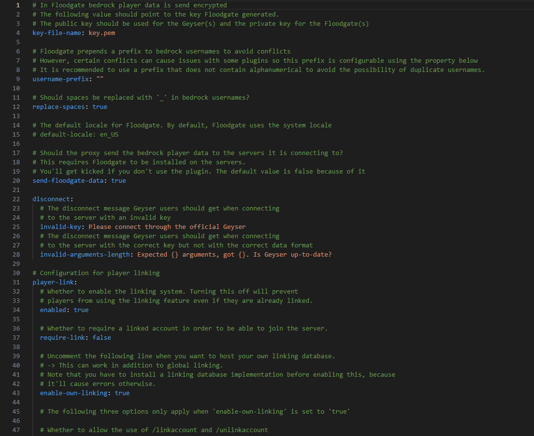 When the proxy server enables the "send-floodgate-data" option, the player joins the server and ...