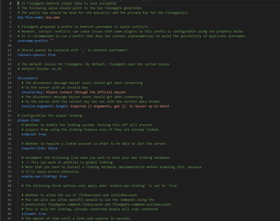 When the proxy server enables the "send-floodgate-data" option, the player joins the server and ...