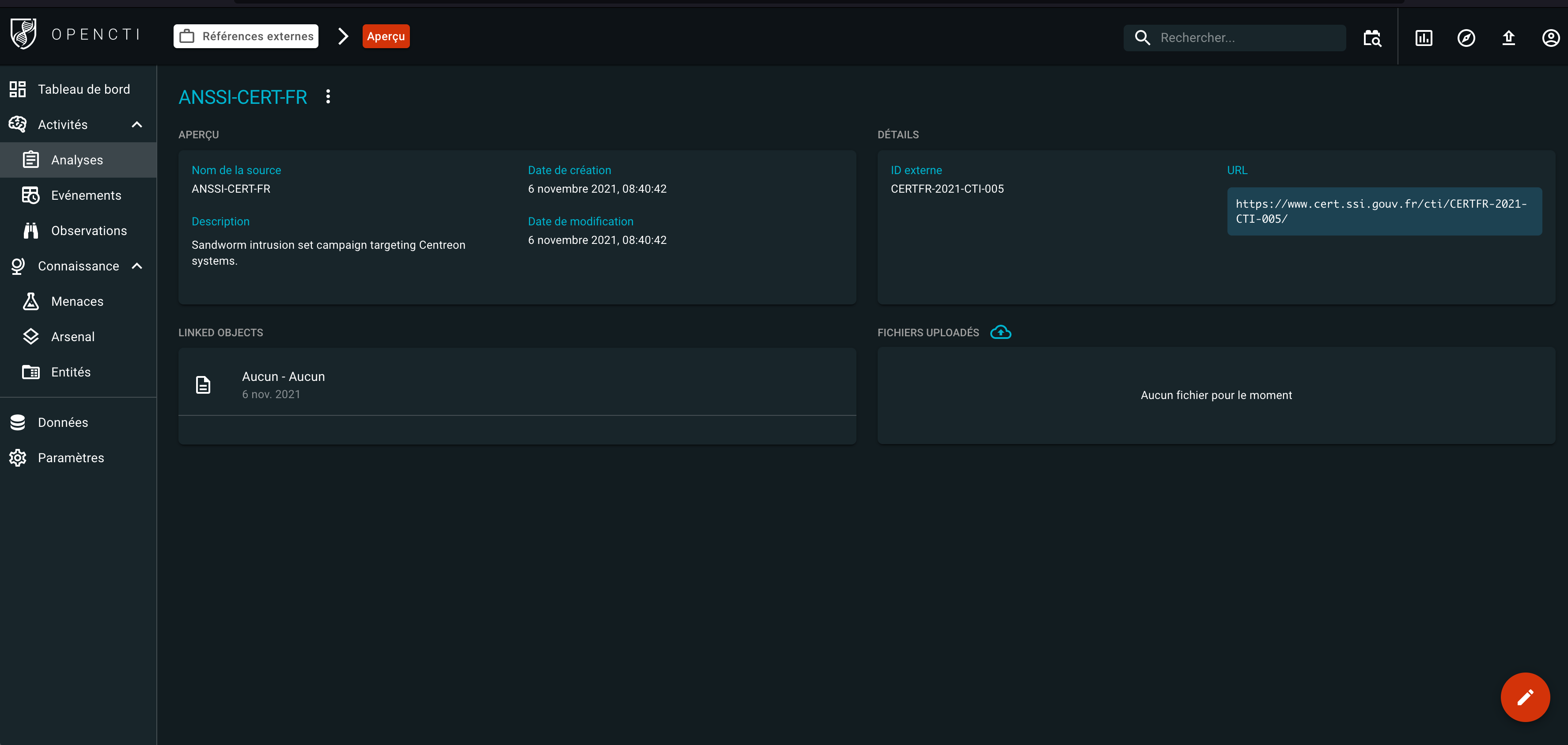 No Title Report In External References Tab · Issue 1723 · Opencti Platformopencti · Github 4410