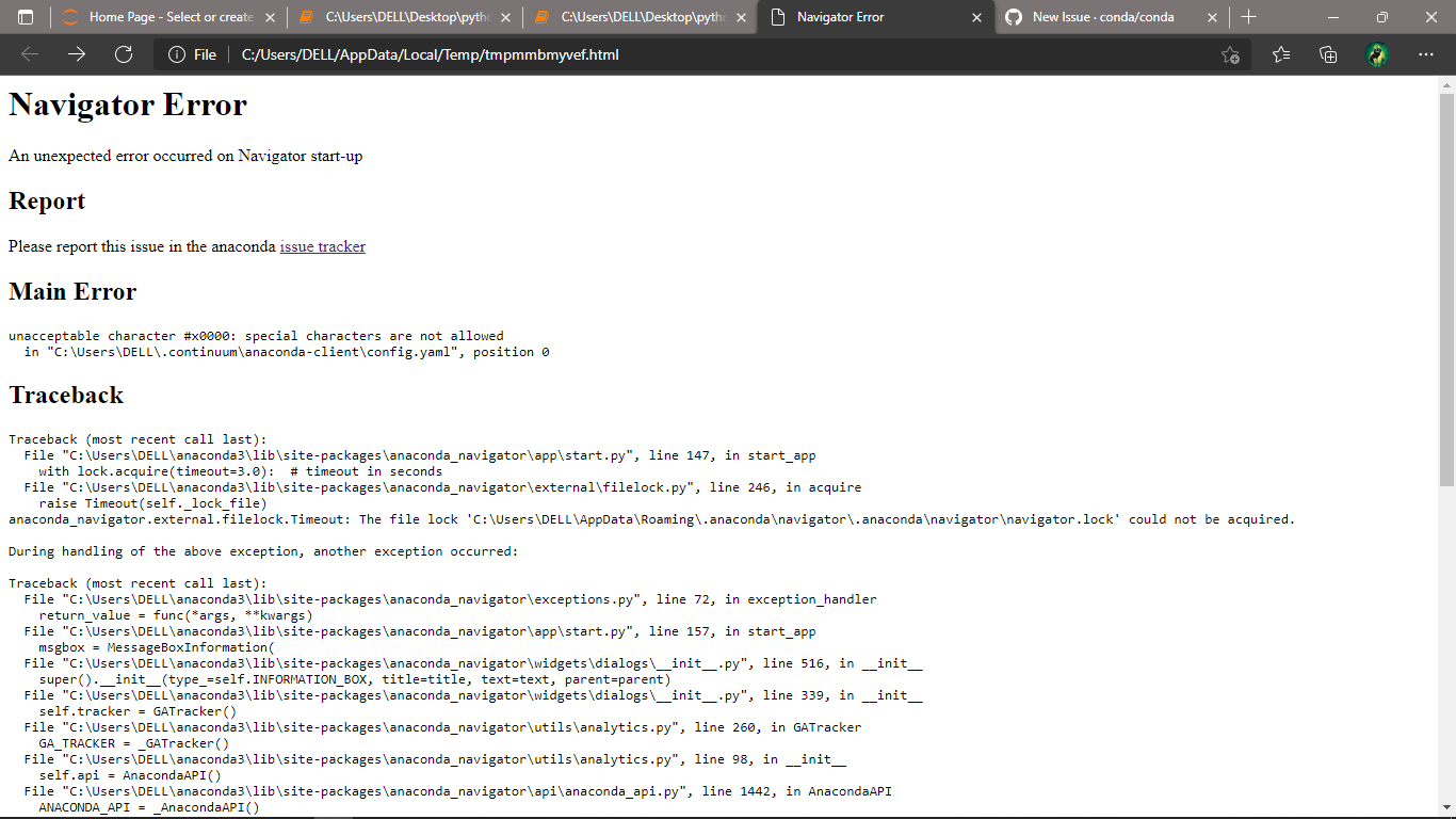 Anaconda not starting up · Issue #11197 · conda/conda · GitHub