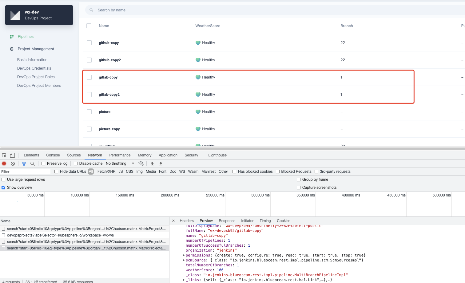 Pipeline WeatherScore error based on gitlab · Issue #256 · kubesphere/ks-devops · GitHub