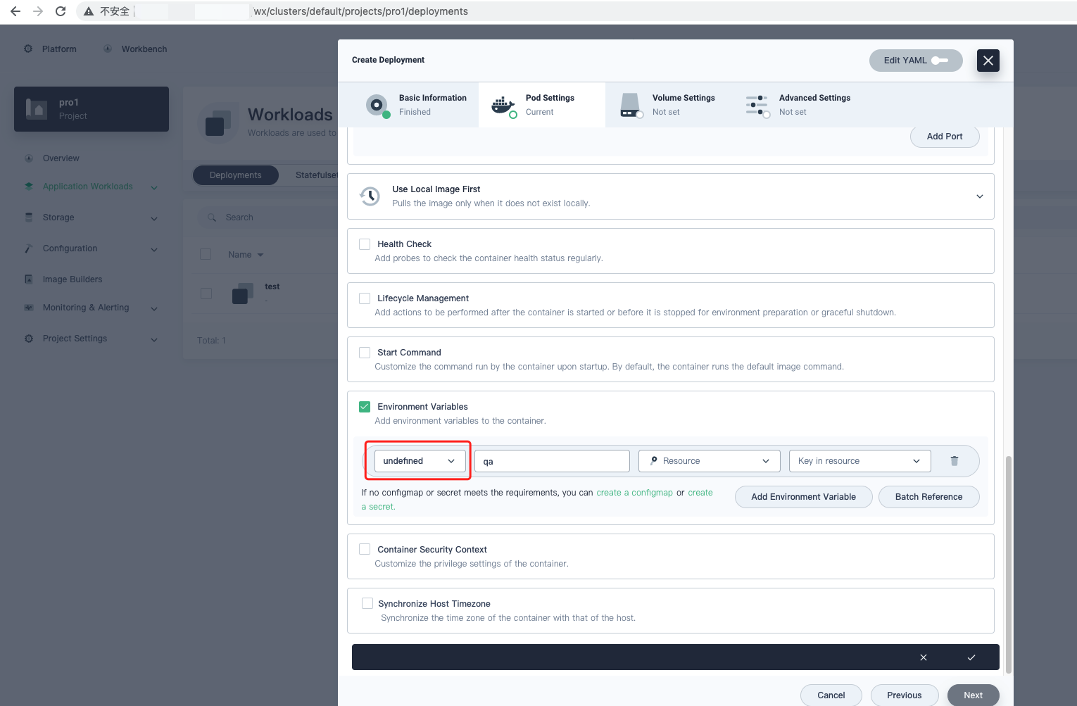 Error select environment variable · Issue #3185 · kubesphere/console · GitHub