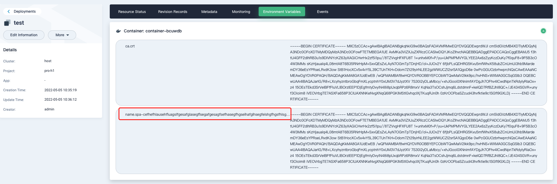Environment variable display is occluded · Issue #3073 · kubesphere/console · GitHub