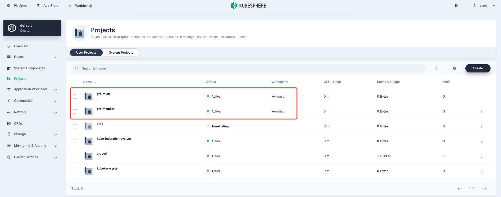 Some issue in member-cluster console · Issue #4913 · kubesphere ...