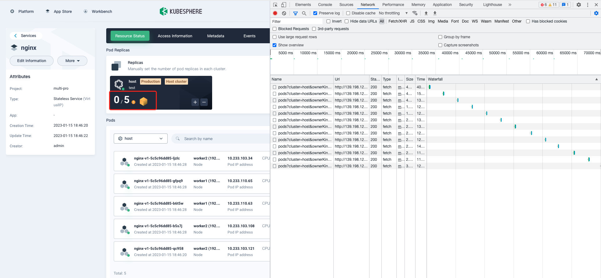 Pod replicas can not auto refresh · Issue #3879 · kubesphere/console · GitHub