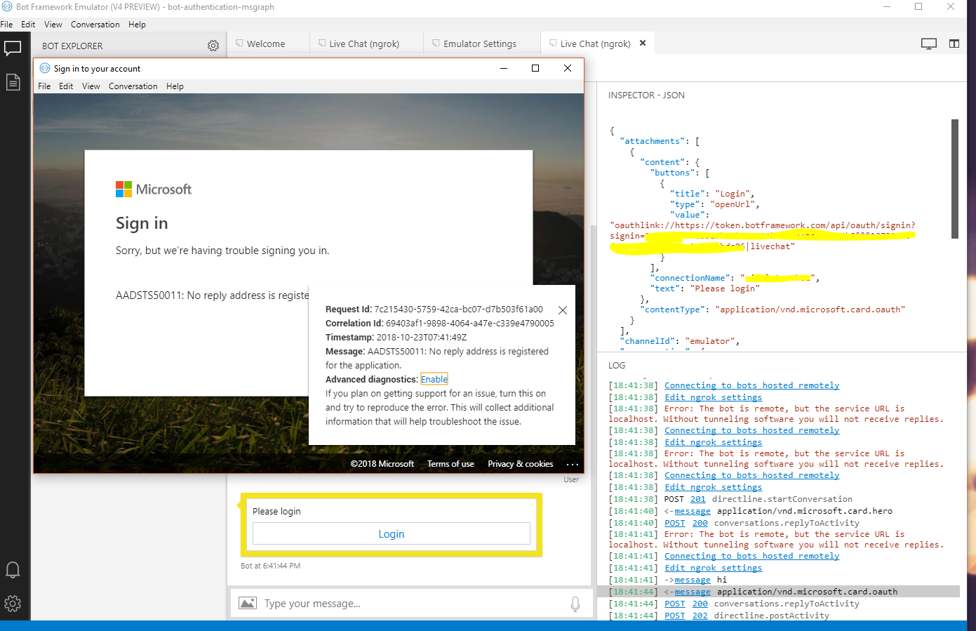Nodejs Oauthprompt No Reply Address Is Registered For The Application 9844