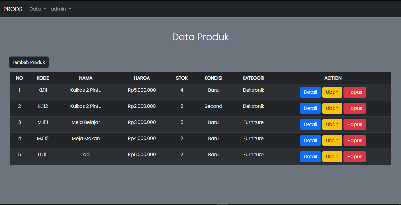 GitHub - Nugraha1313/prods: Aplikasi CRUD Produk Barang Sederhana Menggunakan PHP Native (PDO ...