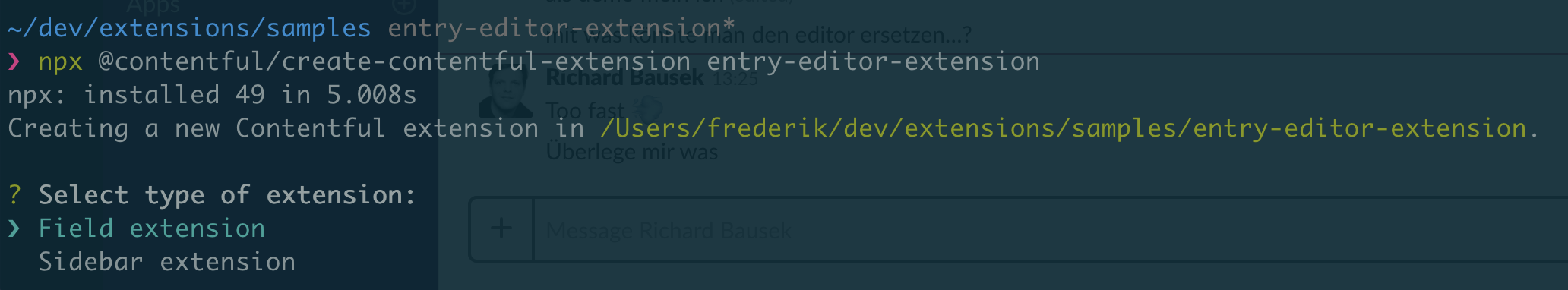 Add extension type "entry" · Issue #31 · contentful/create-contentful-extension · GitHub