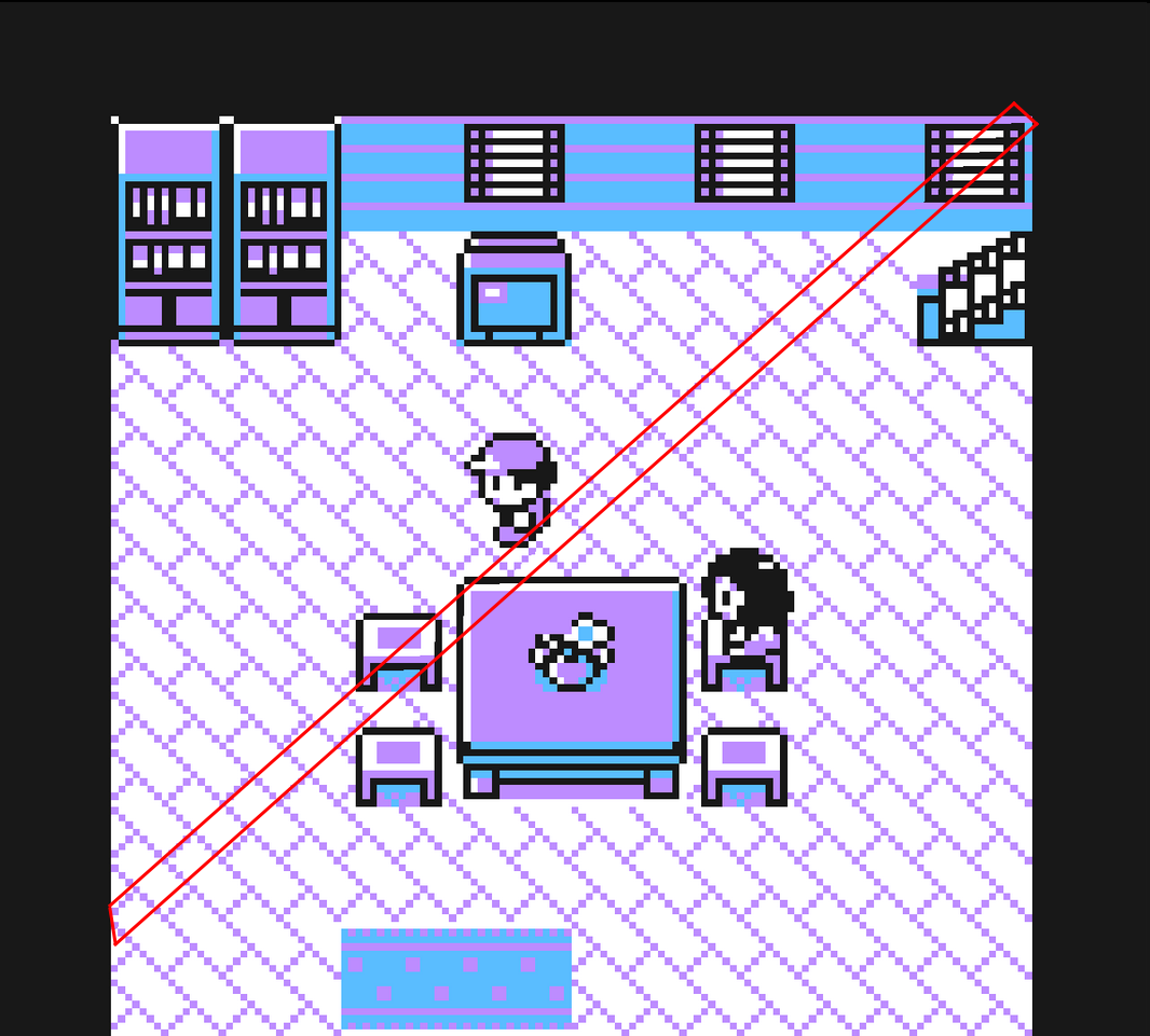 There is a weird Line in which pixels don't aline correctly and some ...