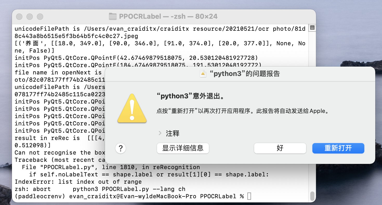 闪退 · Issue 2881 · Paddlepaddlepaddleocr · Github