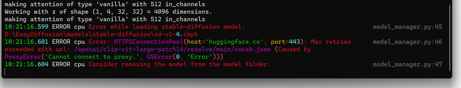 The model for Stable Diffusion has not been loaded yet! · Issue #882 ...