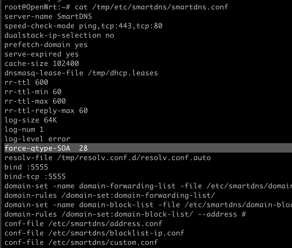 “force-qtype-SOA” 不可修改 · Issue #1244 · pymumu/smartdns · GitHub