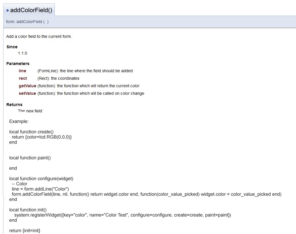 Add examples to the Lua documentation · Issue #1240 · FrSkyRC/ETHOS-Feedback-Community · GitHub