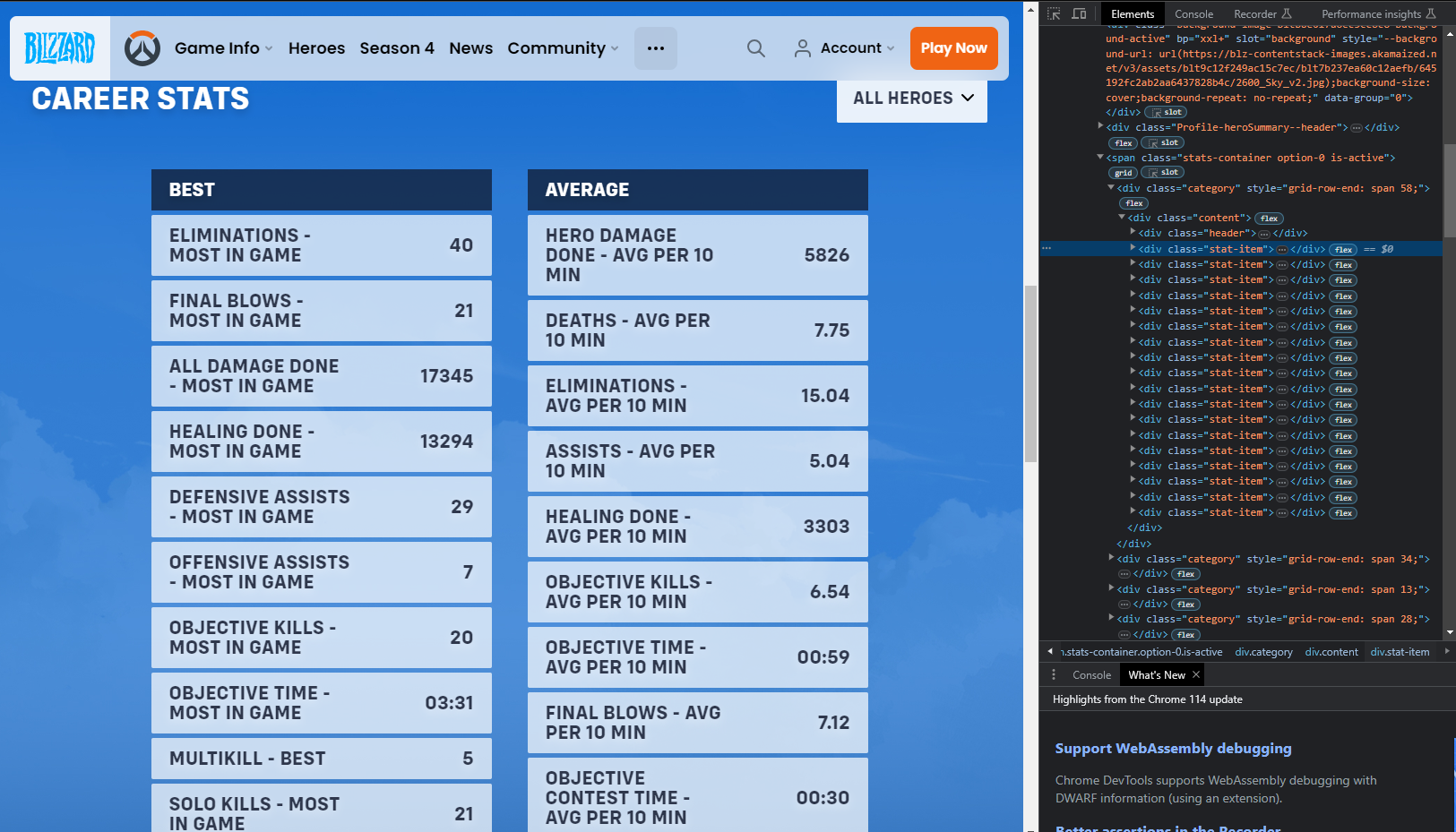 GitHub - PatPinello/WebScraperOverwatch2: Web Scraper, Database, and Data Visualizer - for ...
