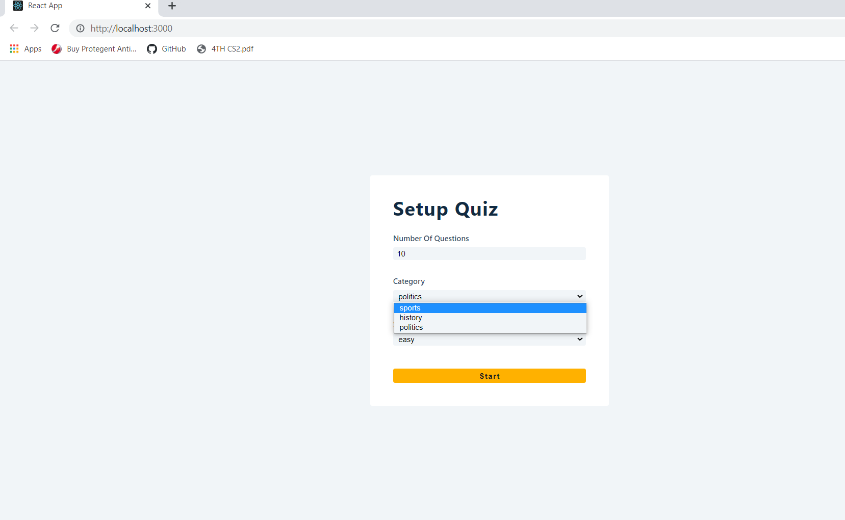 GitHub - gargmitul28/React-Quiz