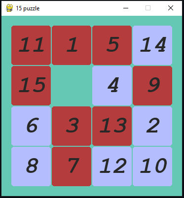 GitHub - mirmozavr/15-puzzle: 15 puzzle game via pygame