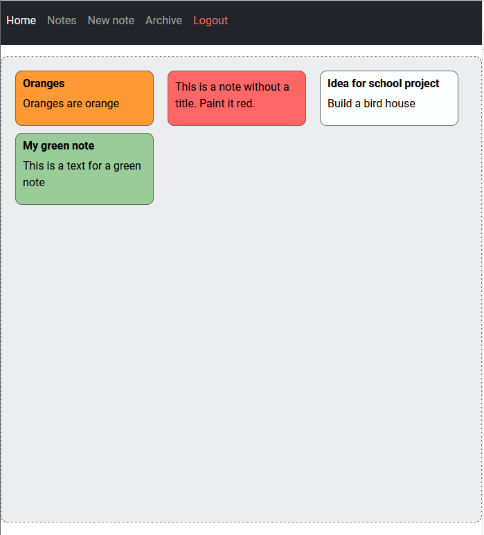 GitHub - mirmozavr/notes_project: Note taking web application