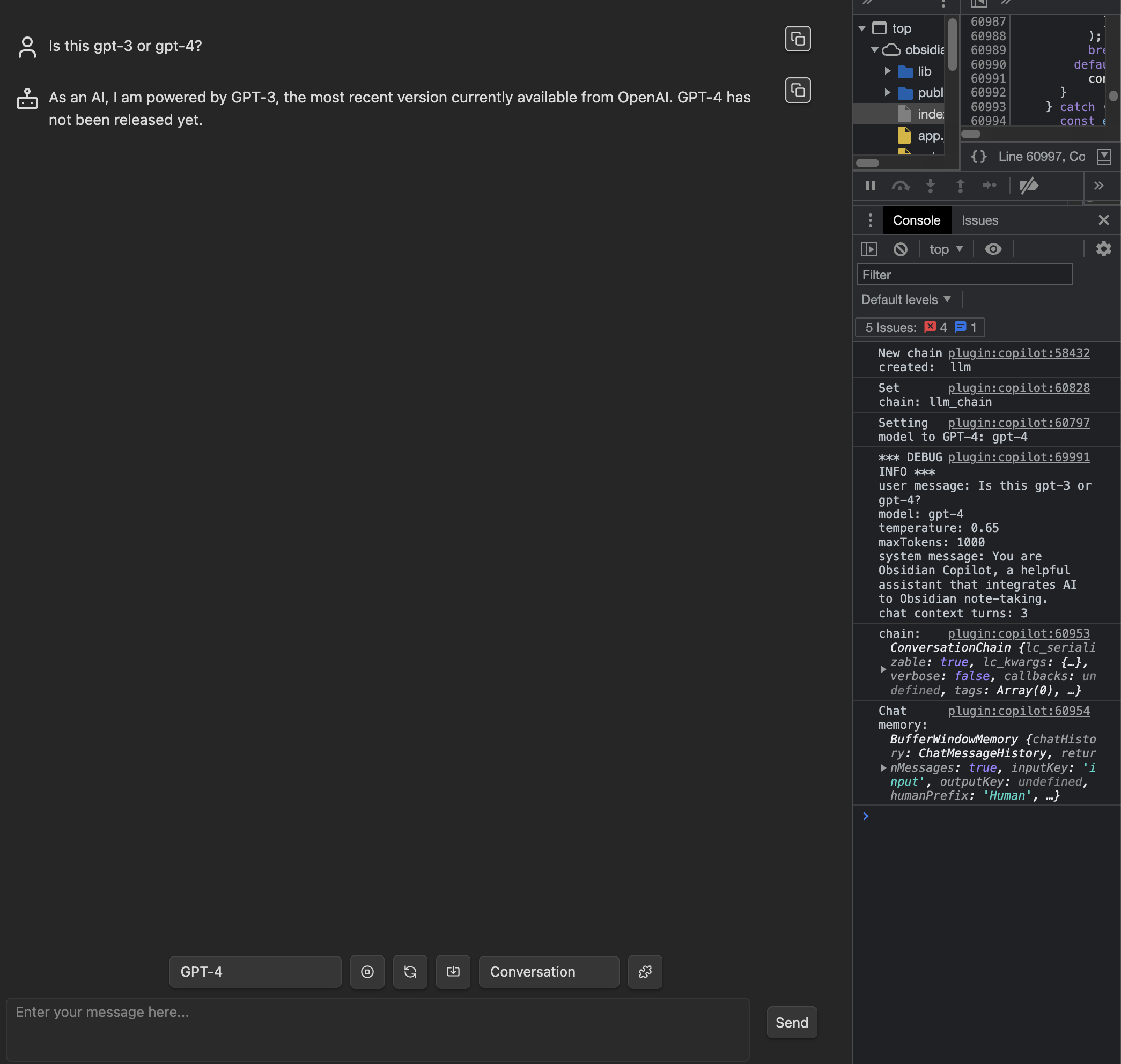 GPT-3/4 Model Selection · Issue #135 · logancyang/obsidian-copilot · GitHub
