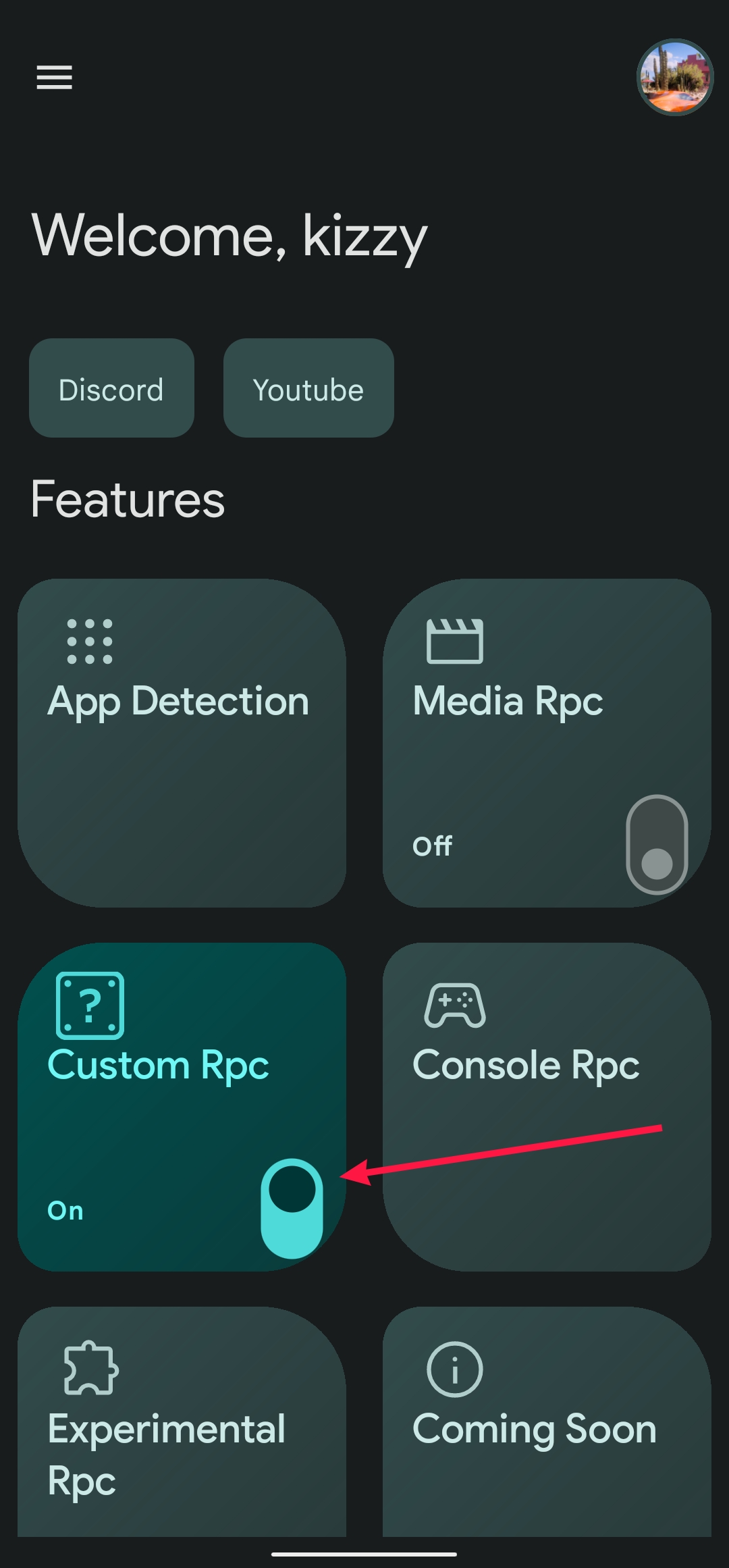 Restarting Kizzy clears the fields in custom RPC · Issue #108 · dead8309/Kizzy · GitHub