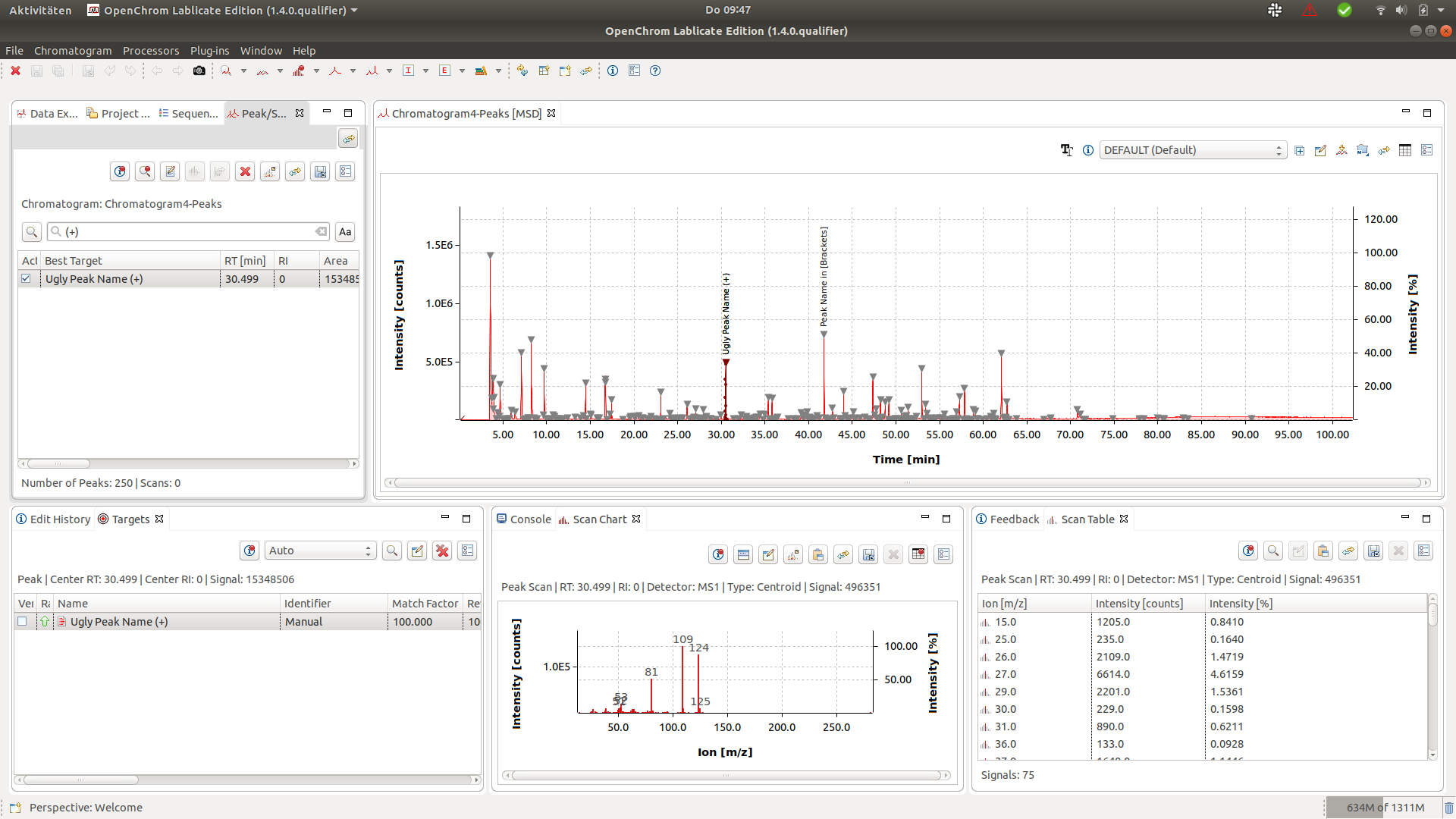 Search - Peak/Scan and Mass Spectrum List · Issue #831 · eclipse ...