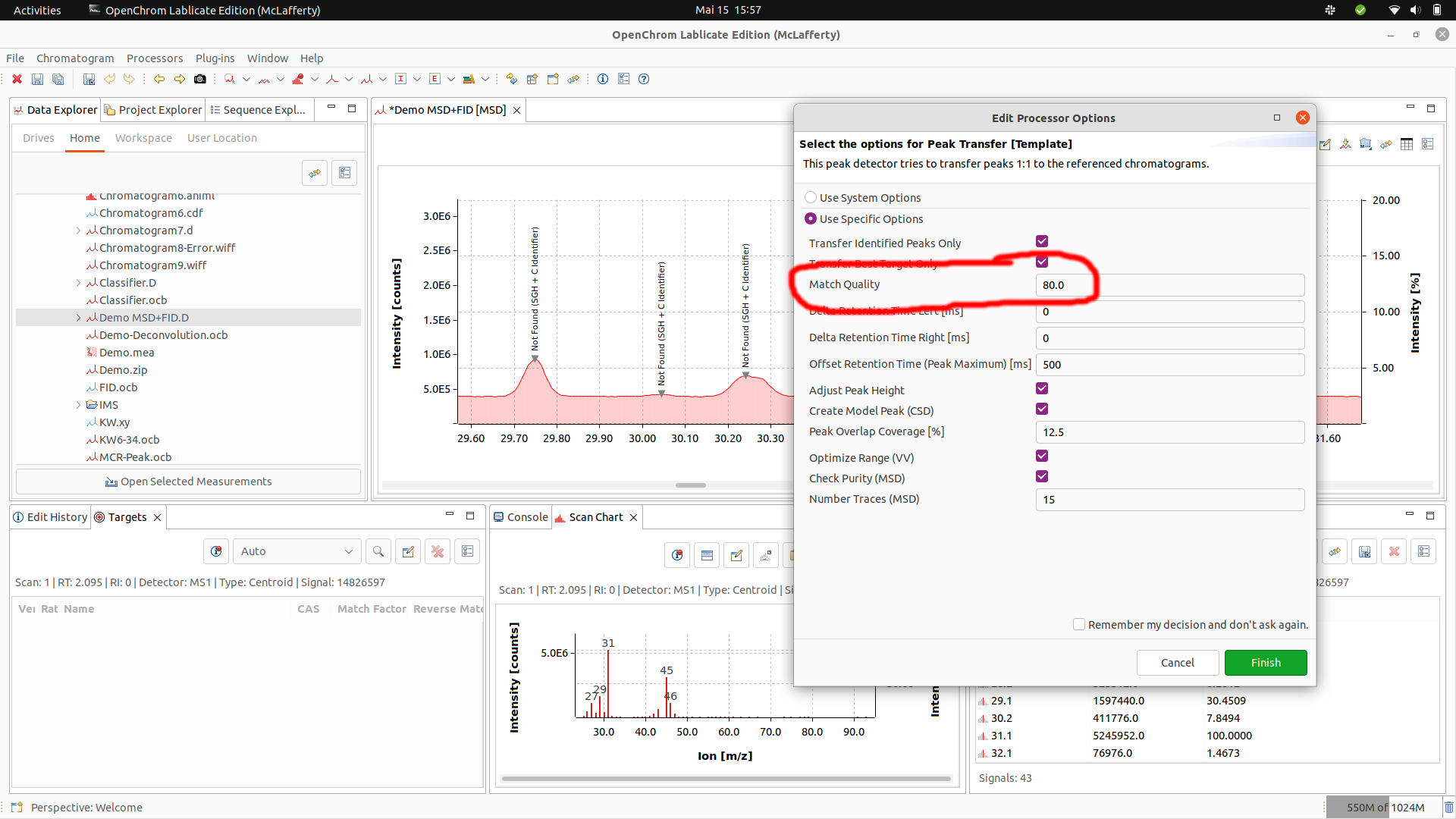 Peak Transfer - define match quality · Issue #260 · OpenChrom/openchrom · GitHub