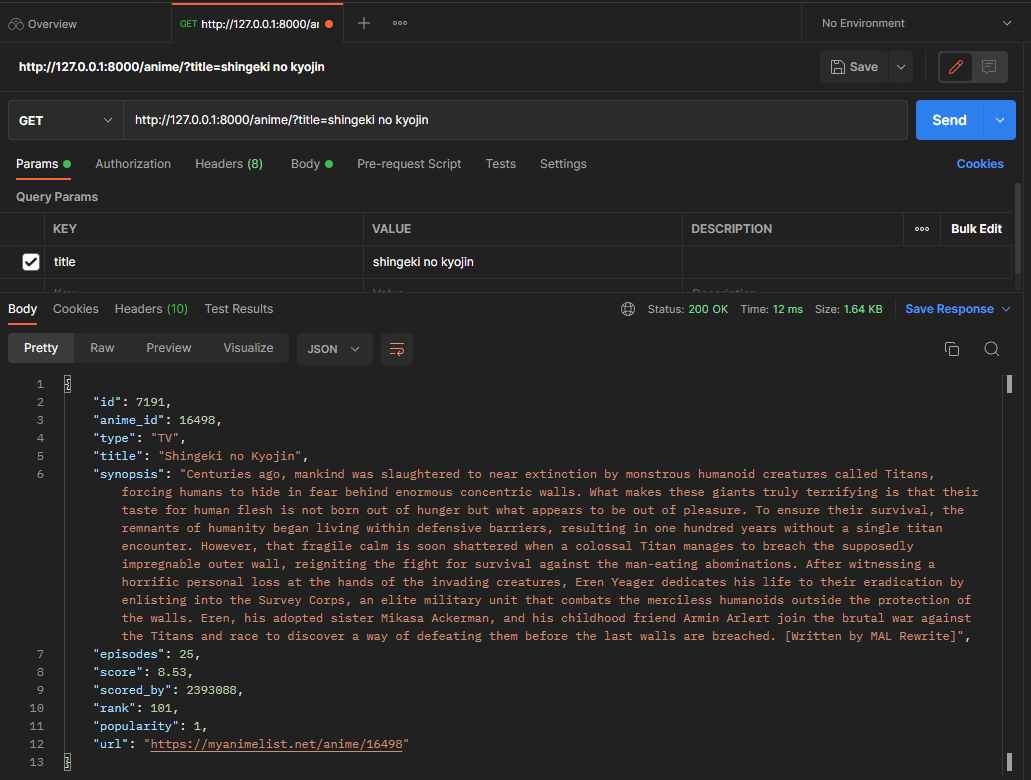 GitHub - haddad-github/Django-REST-API-Anime: Personal REST API for ...