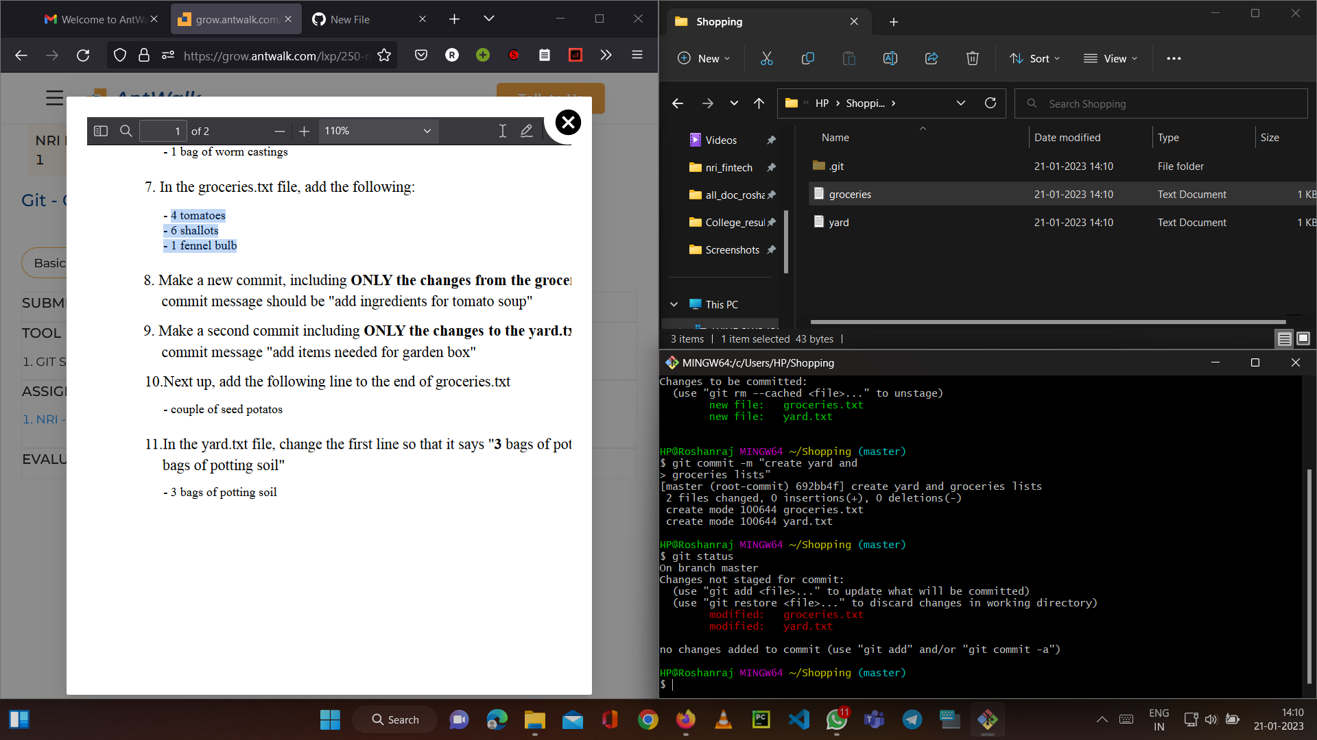 GitHub - Roshan5401/GitCommands: Assignments Associated with the Git - Commands Project will be ...