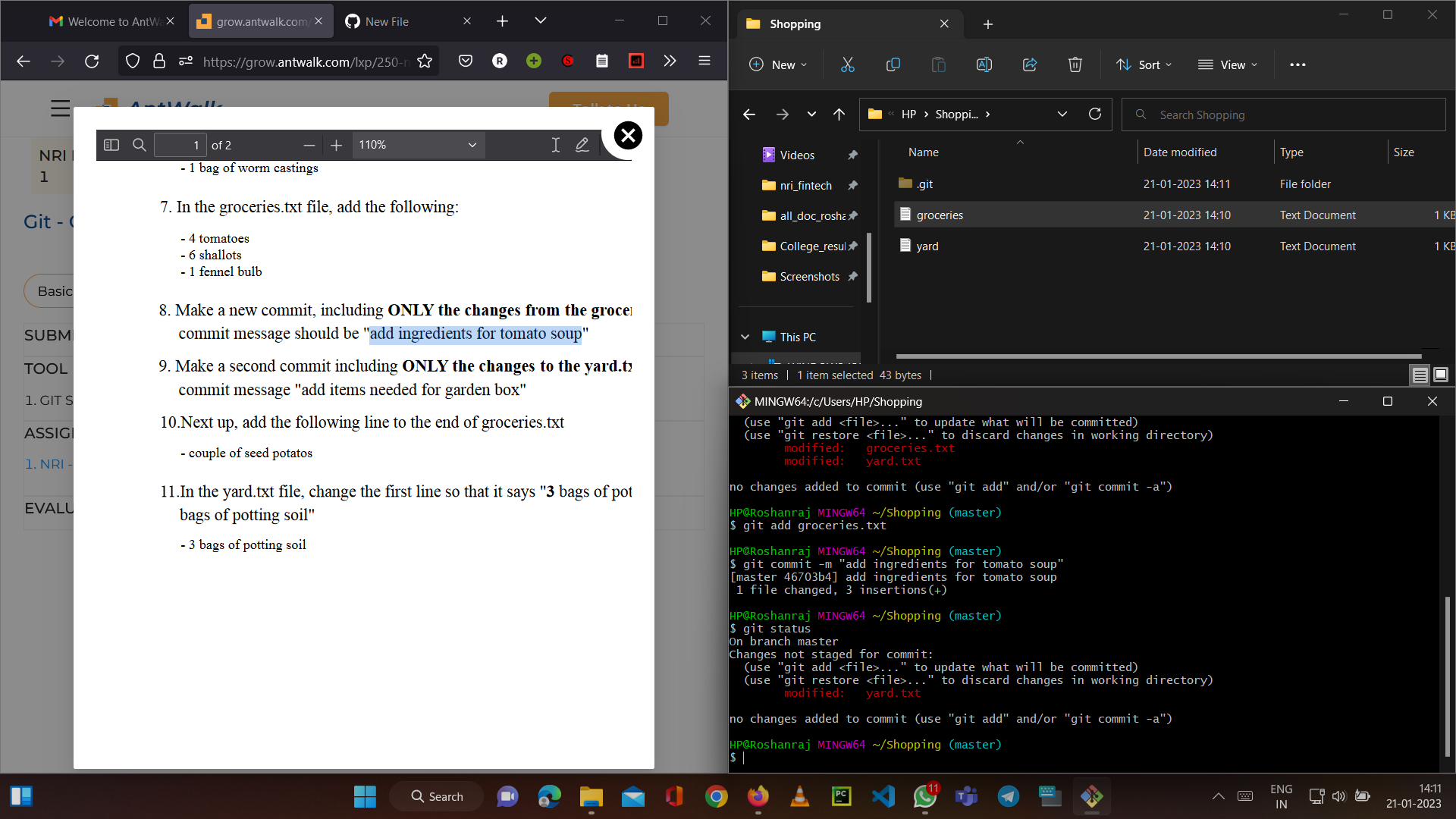 GitHub - Roshan5401/GitCommands: Assignments Associated with the Git - Commands Project will be ...