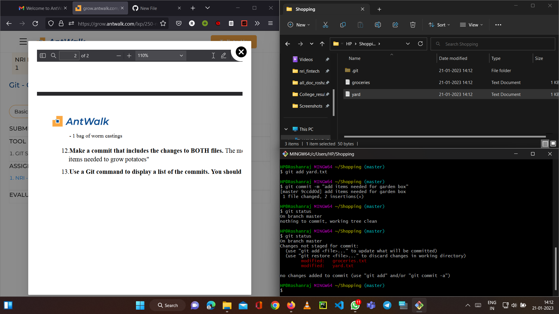 GitHub - Roshan5401/GitCommands: Assignments Associated with the Git ...