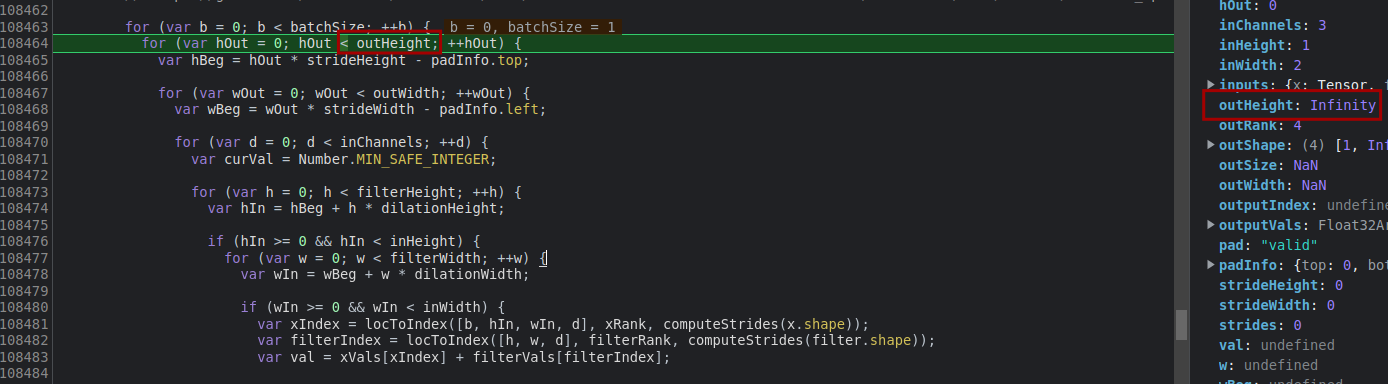 For Some Inputs There Is An Infinite Loop Inside The Tfdilation2d Causing The Function To Non