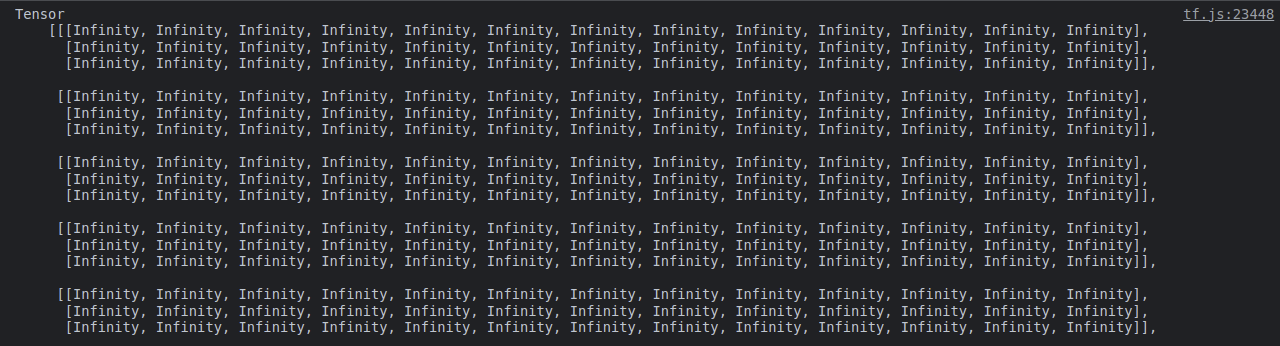 The Output Of Nv1d Is [infinity Infinity Infinity ] On The Backend Cpu While [nan Nan