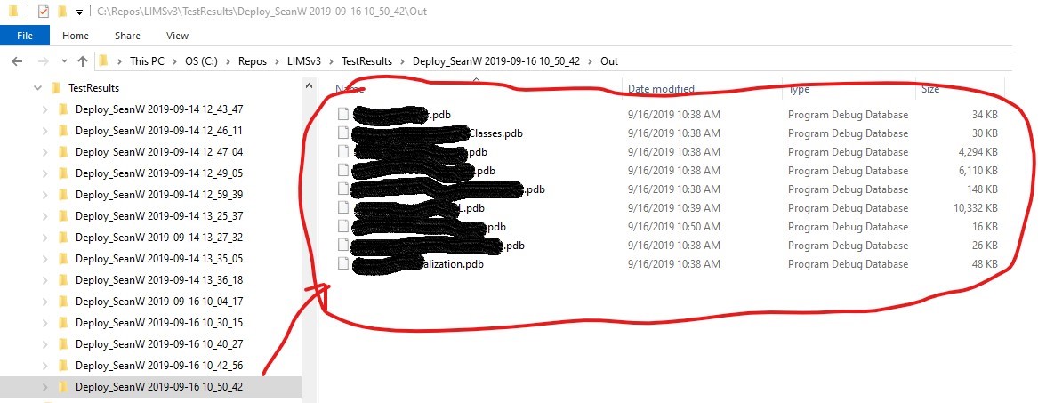 .dbg files not deleted from OUT directory when using DeploymentItem on ...