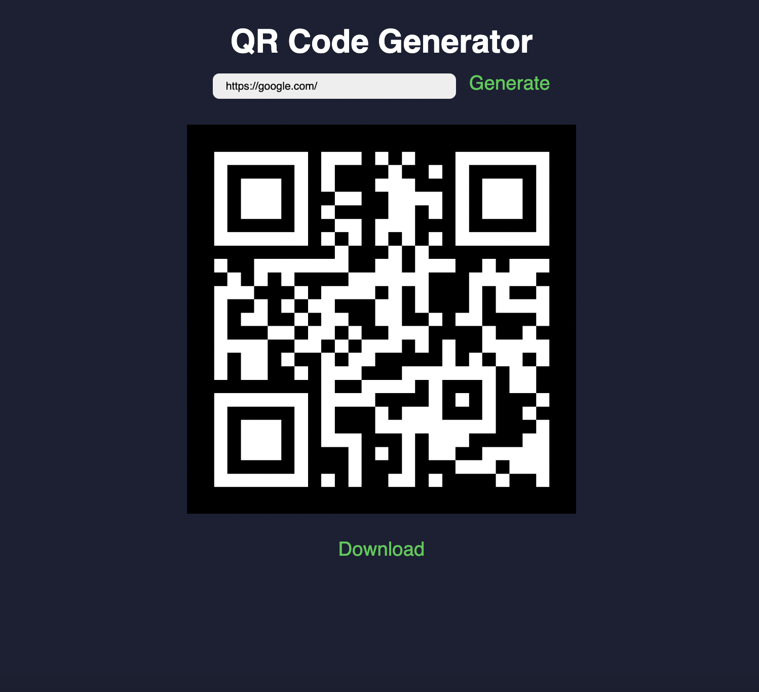 GitHub - giuseppefalcidia/qr-code-generator: QR Code Generator using ...