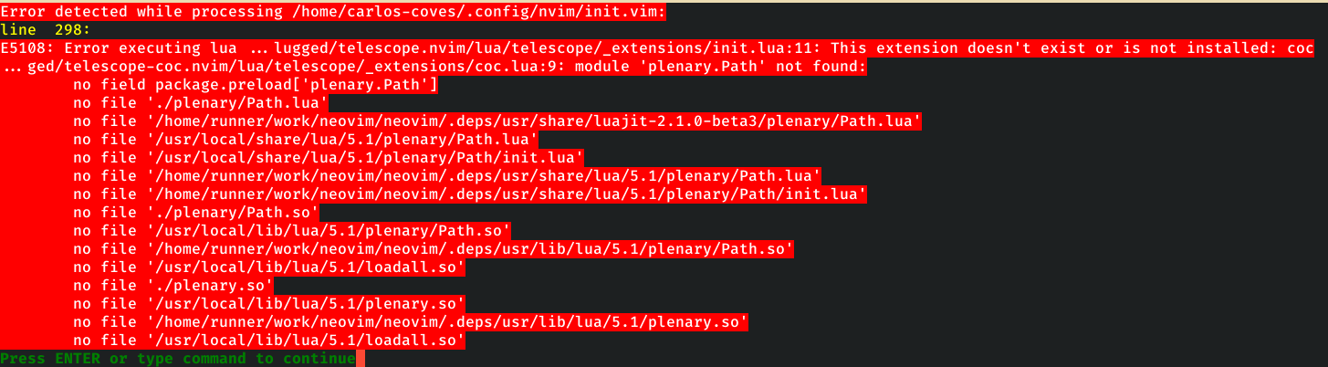 module 'plenary.Path' not found · Issue #7 · fannheyward/telescope-coc.nvim · GitHub
