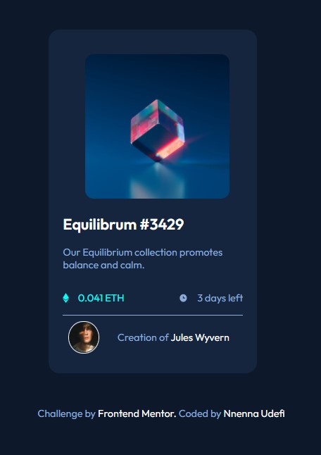 GitHub - Nnenna-udefi/NFT-Preview-Card