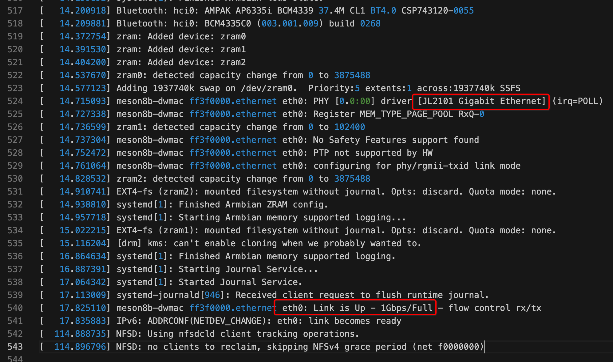 hk1box JL2101芯片选择5.4.y/5.15.y内核可以正常使用 · Issue #364 · ophub/amlogic ...