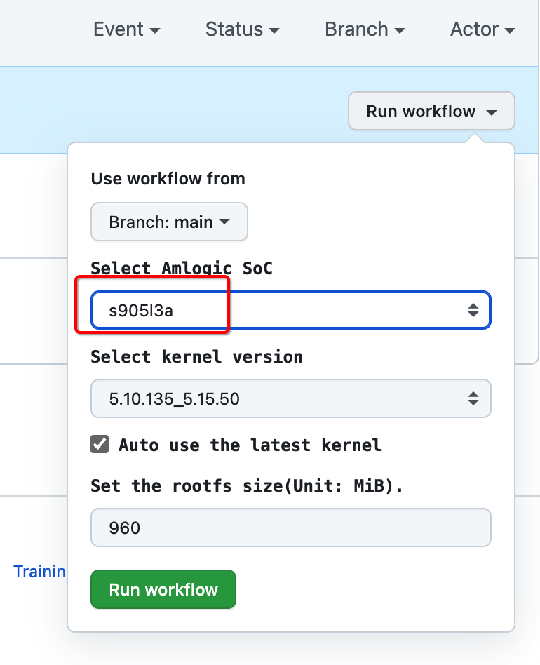 github action parameters not working · Issue #285 · ophub/amlogic-s9xxx-openwrt · GitHub