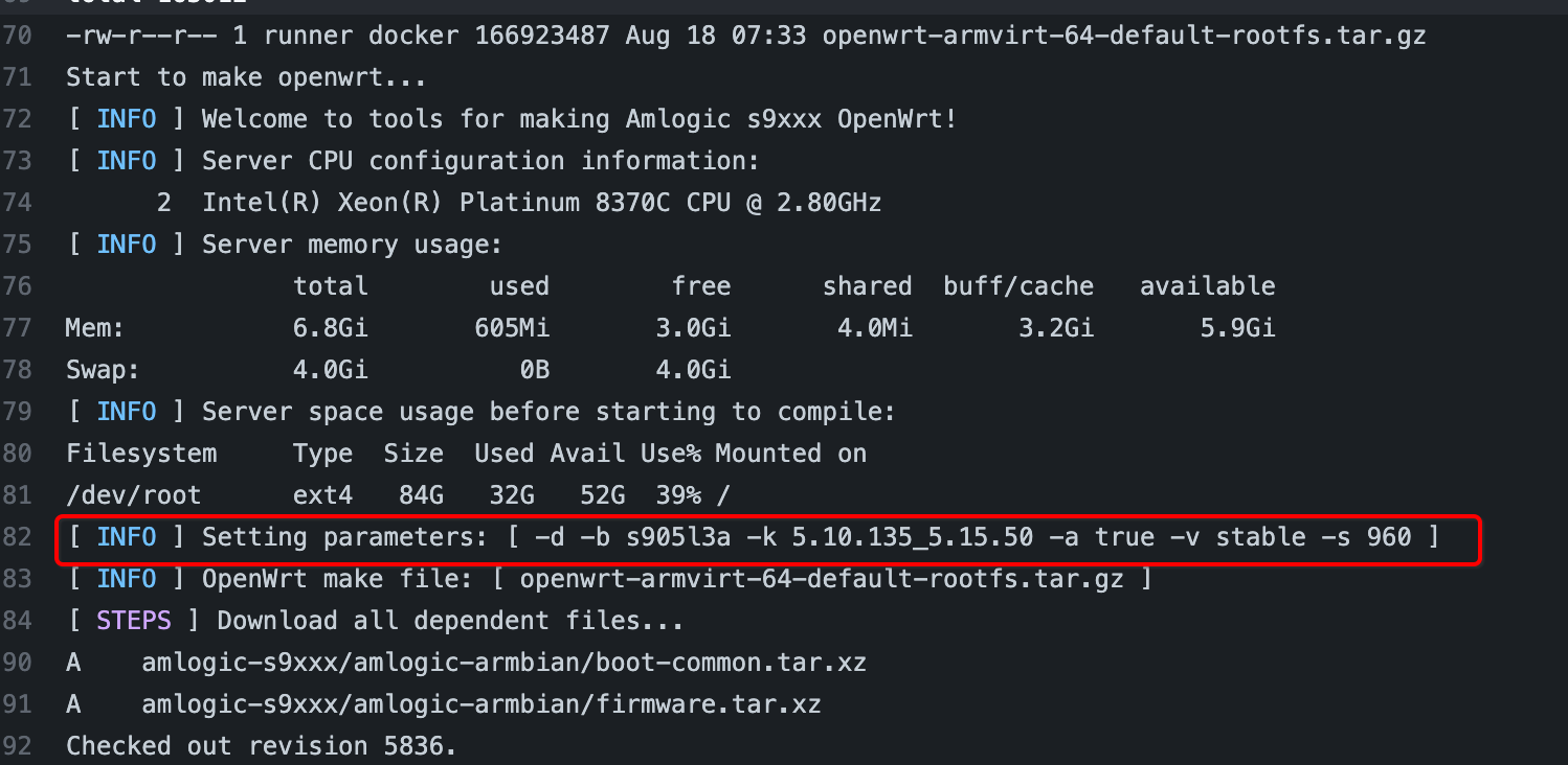 github action parameters not working · Issue #285 · ophub/amlogic-s9xxx-openwrt · GitHub
