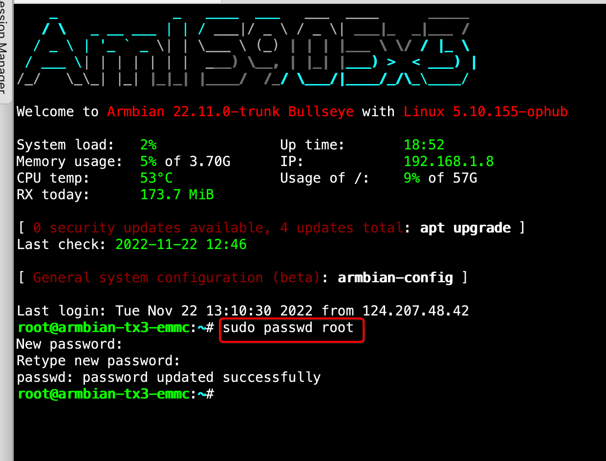 armbian系统做好强制设置密码，我设置好了，为什么不认新密码，还是默认1234密码才能登录 · Issue #724 · ophub ...