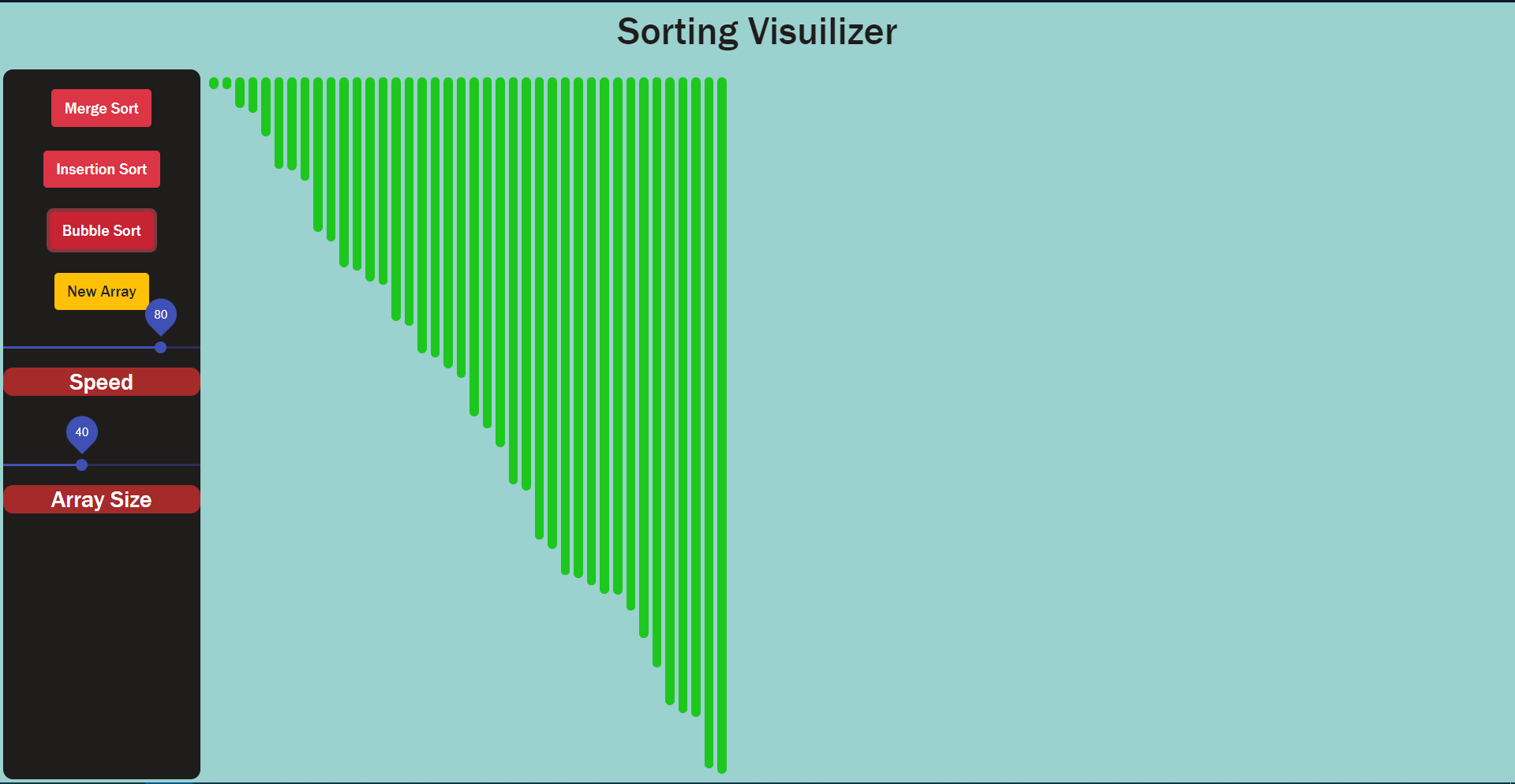 GitHub - abhimanyuparashar/Sorting_Visualizer