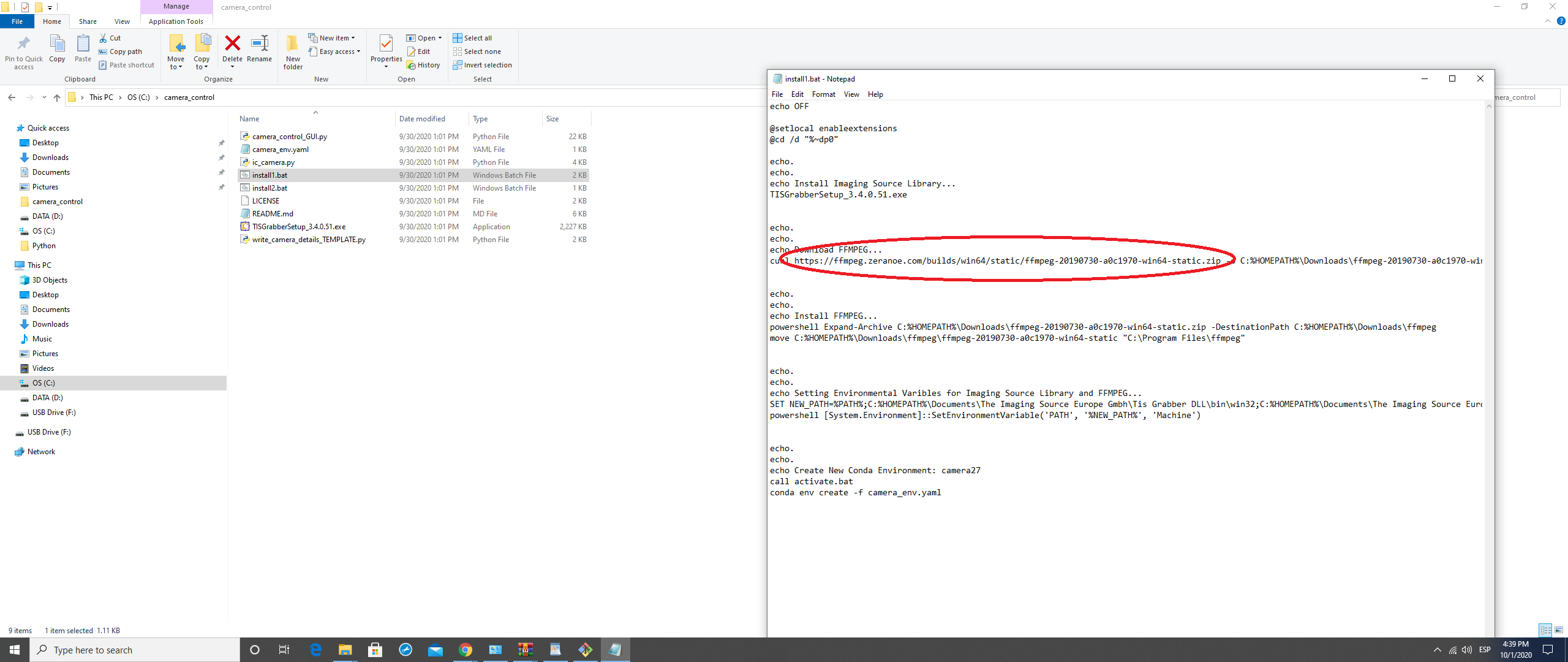 Problem with installation · Issue #3 · AdaptiveMotorControlLab/Camera ...